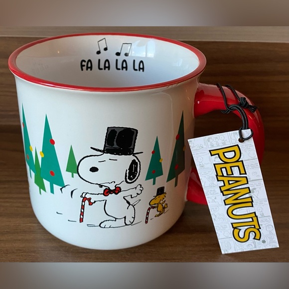 Peanuts | Dining | Peanuts Christmas Tree Snoopy Woodstock Fa La La ...